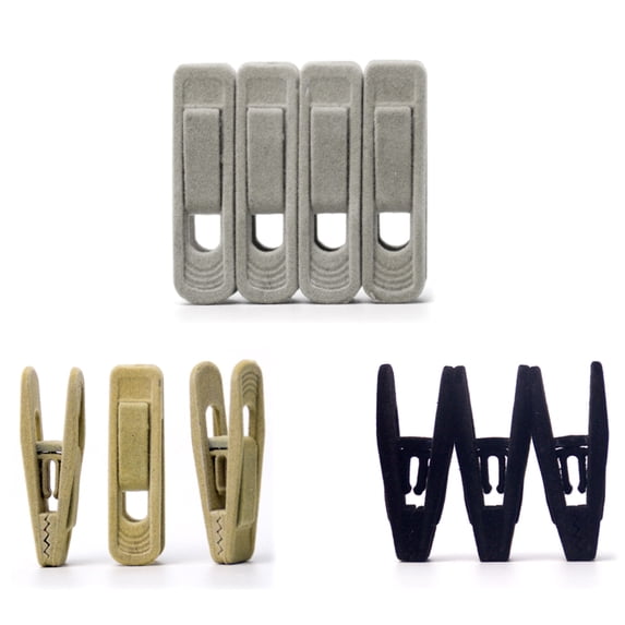 LOLIPPYY 15Pcs A-Shape Black Plastic Clips for Laundry and Drying in ...