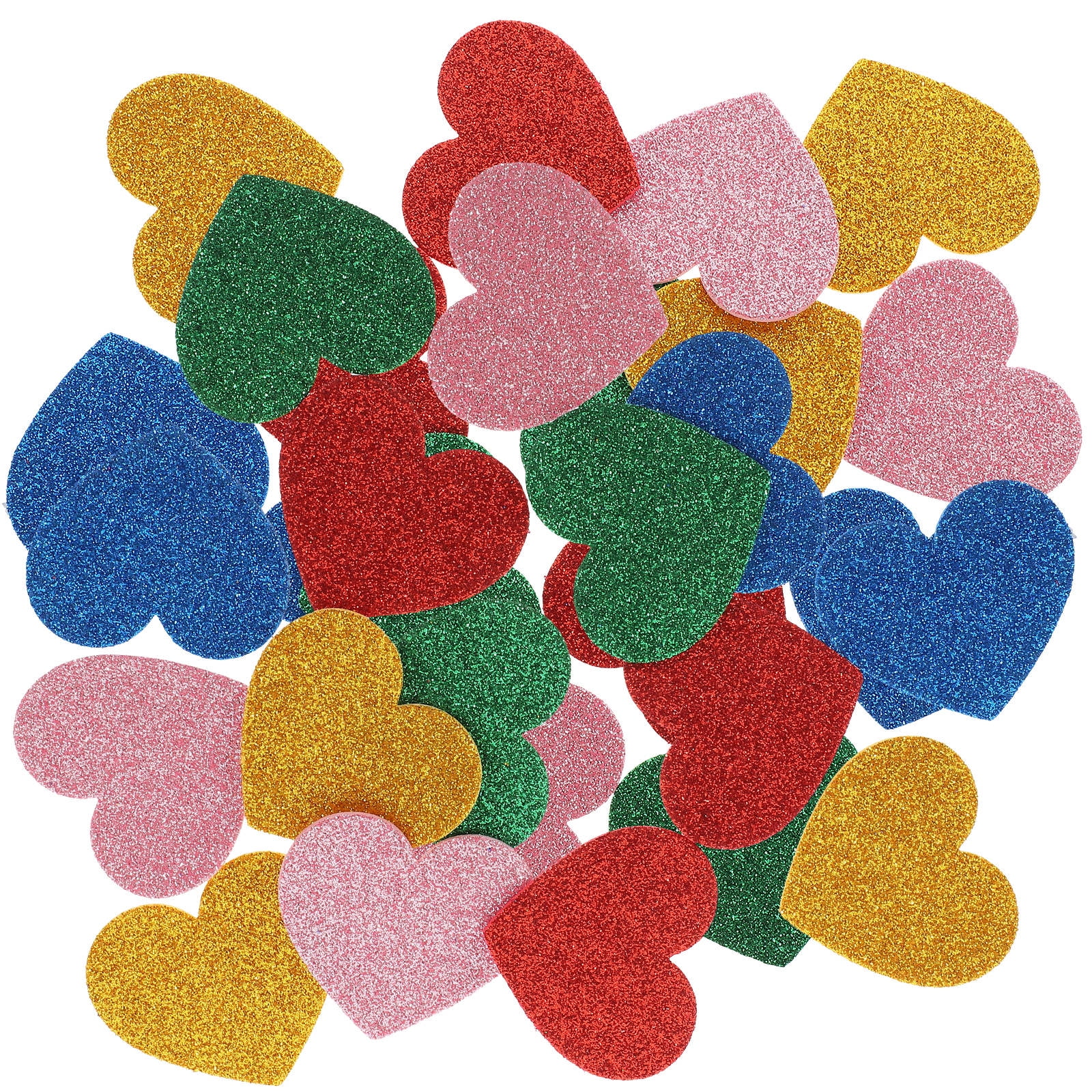 LOLIPPYY 15Pcs Adhesive Heart Stickers Foam Material Sticky Decals for ...