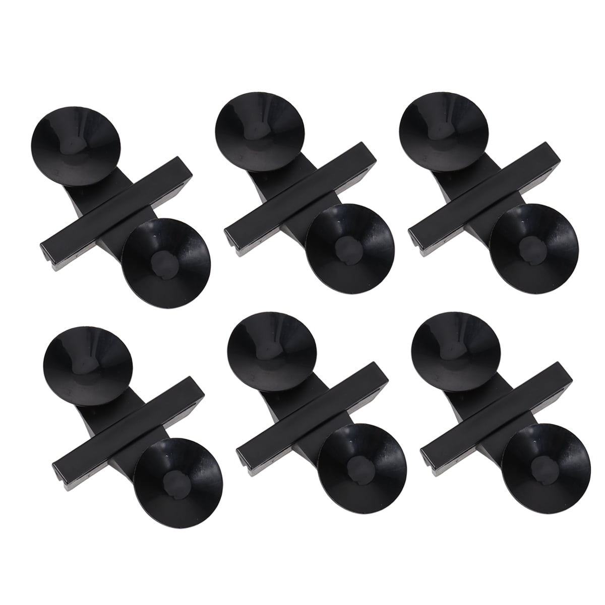 LOLIPPYY 15Pcs Glass Isolation Suction Cup Black Plastic Tank Divider ...