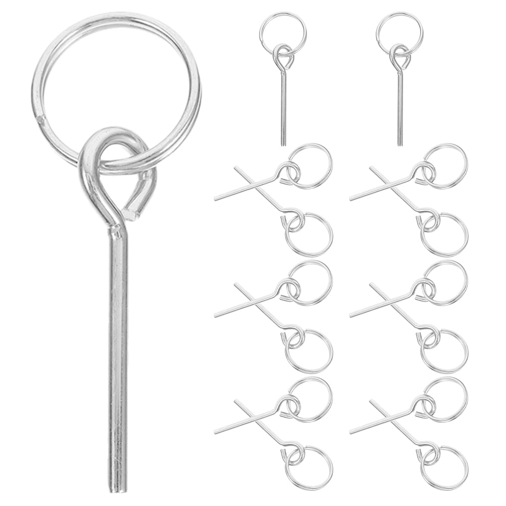 LOLIPPYY 15Pcs Tent Pole Connectors Silver Galvanized Iron with Single ...