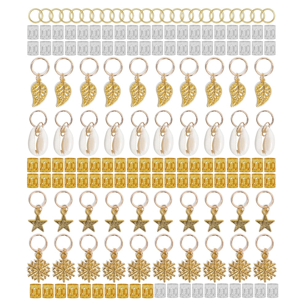 LOLIPPYY 164PCS Metal Dreadlocks Pendants Hair Tubes Creative Hair ...