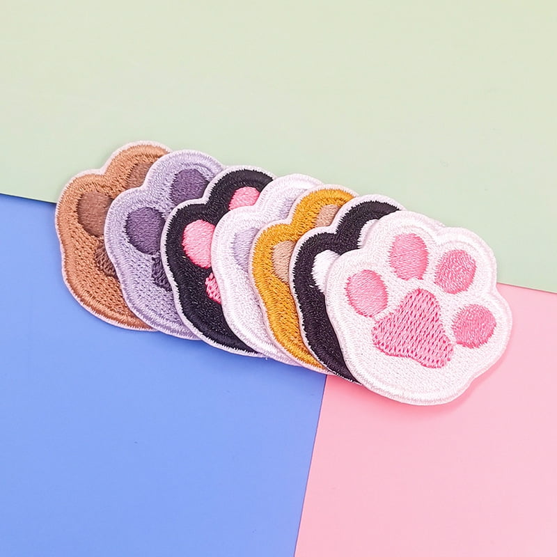 LOLIPPYY 16pcs Paw Patches: Adorable Paw Print Patches Self Adhesive ...