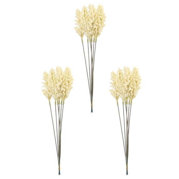 LOLIPPYY 18 Pieces Yellow Artificial Millet Ear and Wheat Stalks for ...