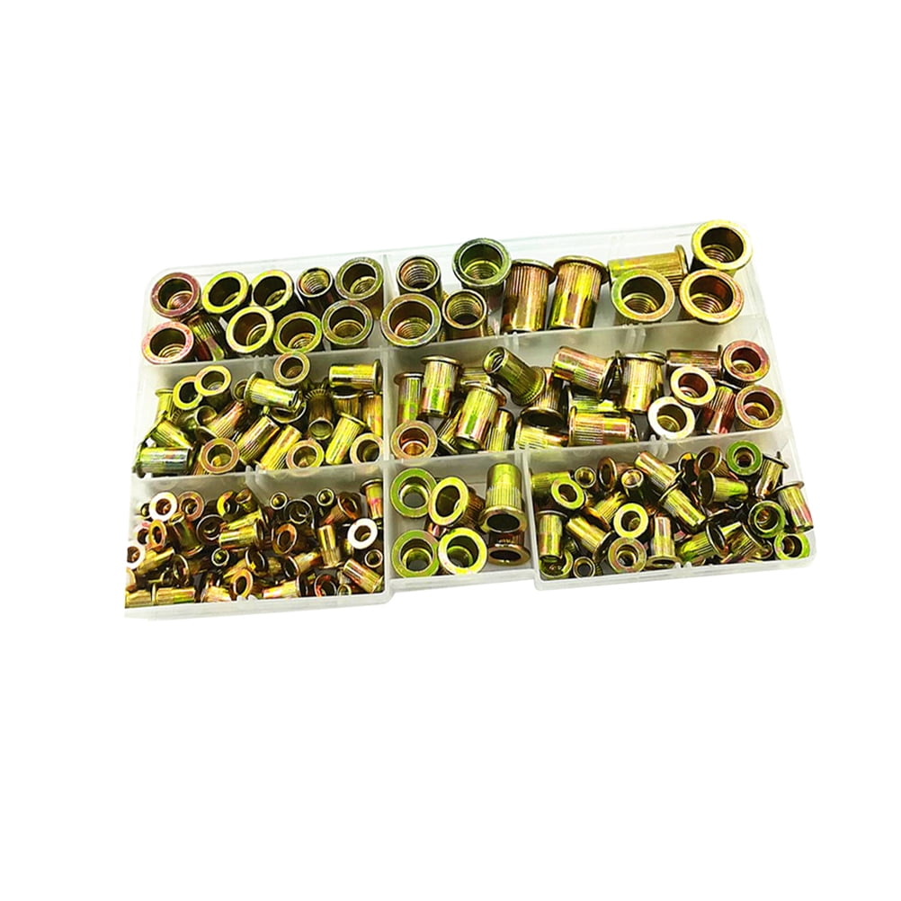 LOLIPPYY 190Pcs Flat Nuts Assorted Repair Kit Portable Hand Tool ...