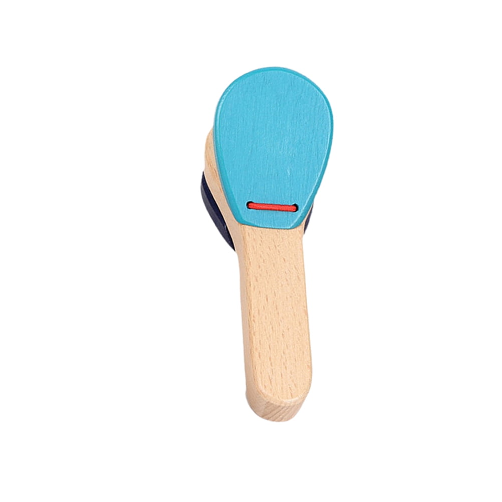 LOLIPPYY 1Pack Castanets Musical Castanets Instrument Wooden Blue For ...