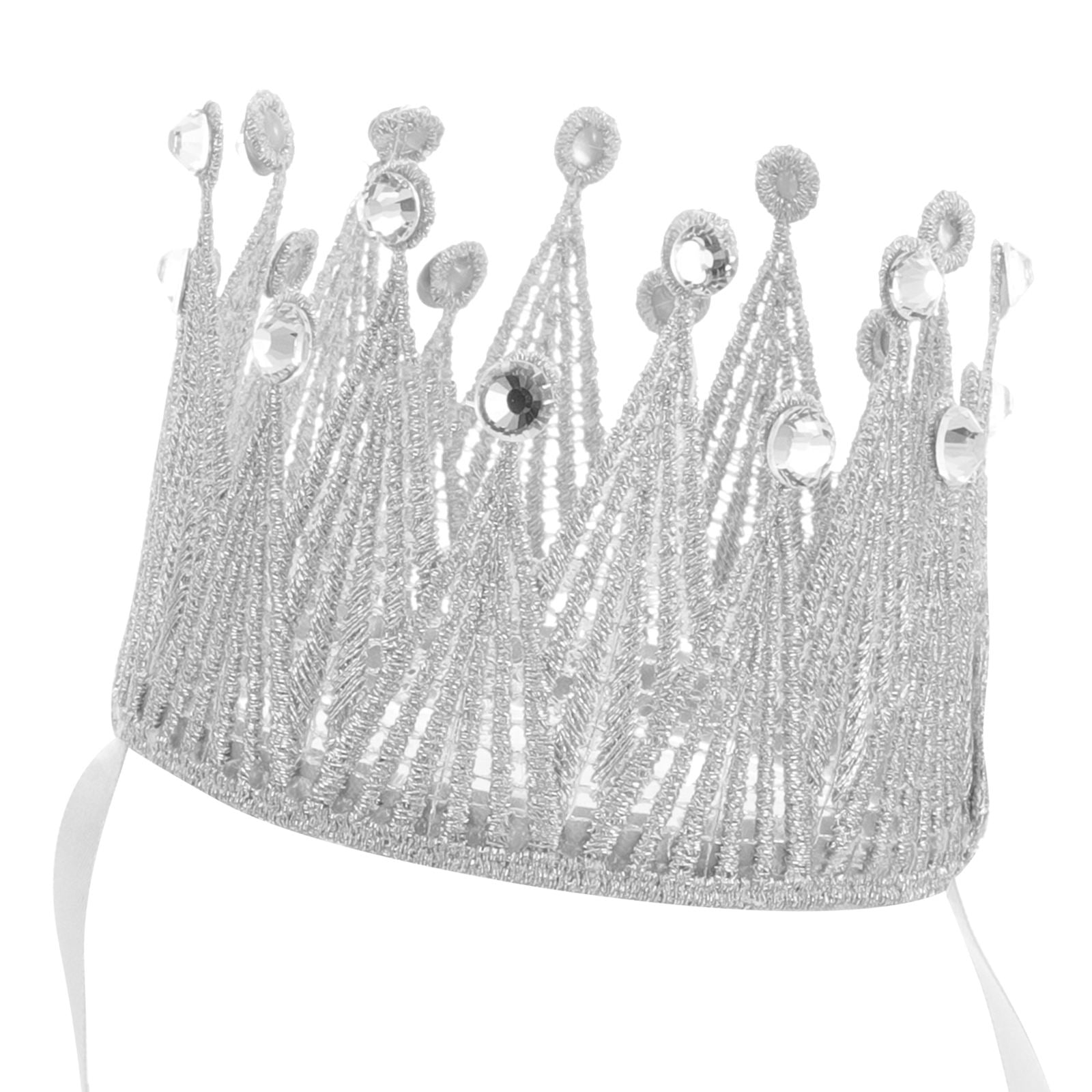 LOLIPPYY 1Pack Crown For Little Girls With Silver Material Birthday ...