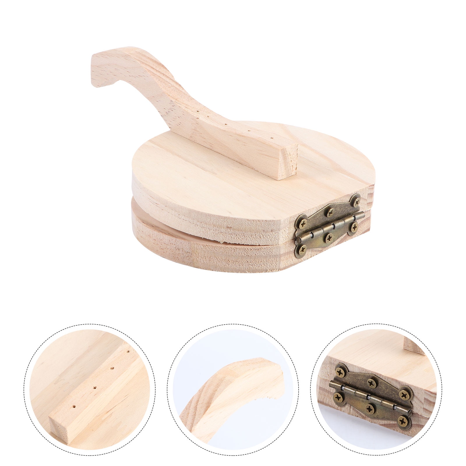LOLIPPYY Wooden Dumpling Mold Press Tool 1-Pack for Easy Dumpling ...