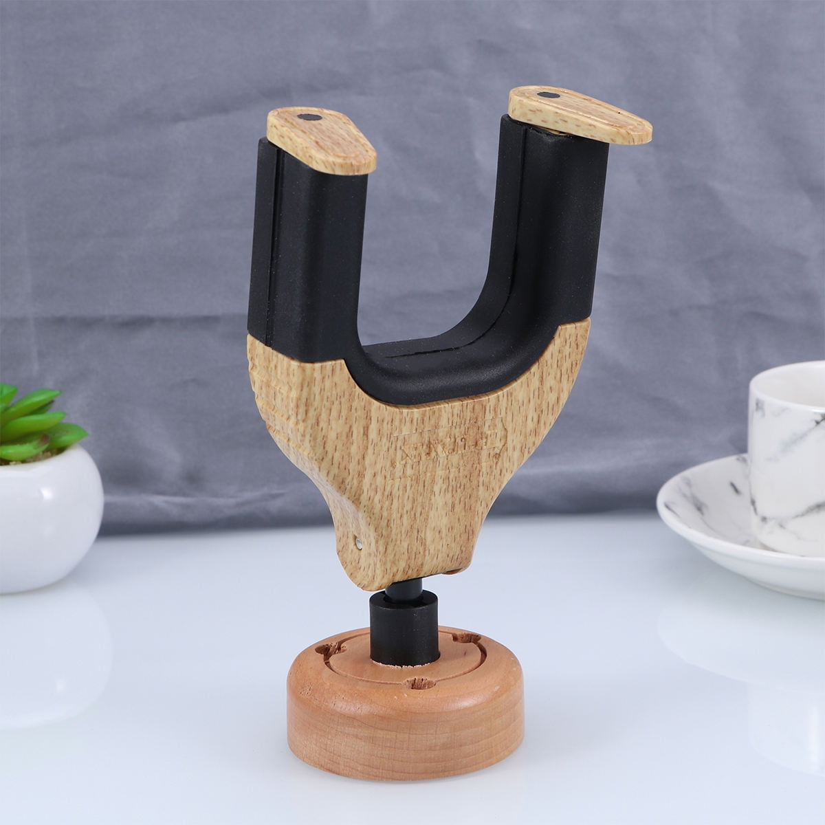 LOLIPPYY 1Pack Instrument Wall Mount Guitar Hangers Wooden And Metal ...