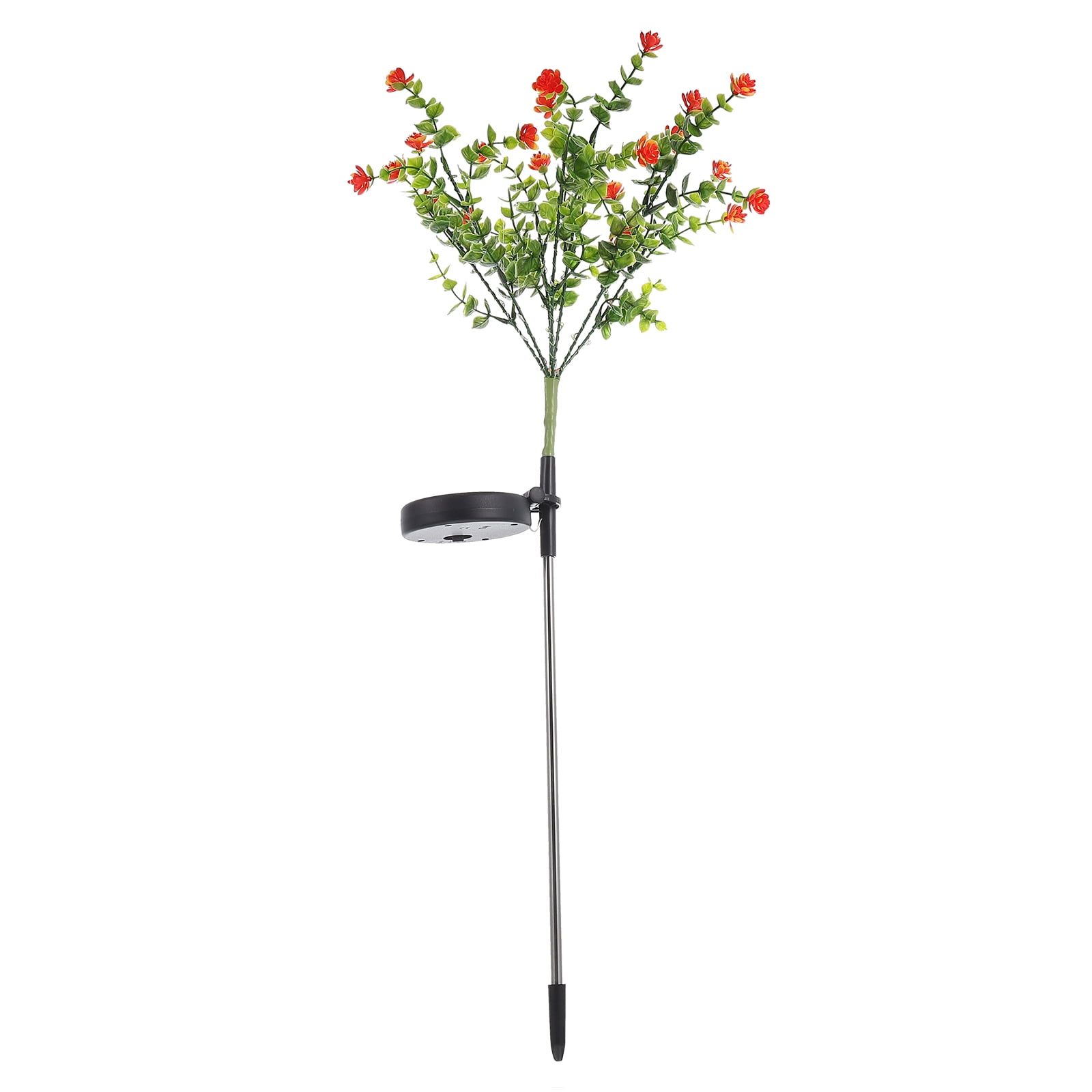 LOLIPPYY 1Pack Solar Flower Lights Outdoor Red Plastic with Battery 1 ...