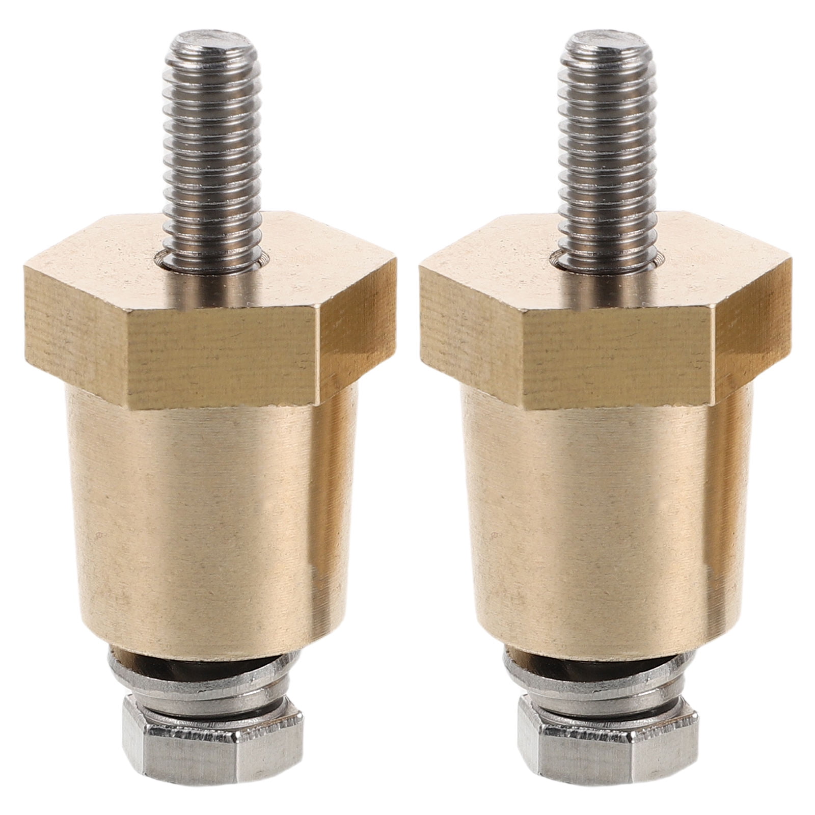 LOLIPPYY 1Pair Car Battery Terminal Connector Brass Post Adapter with ...