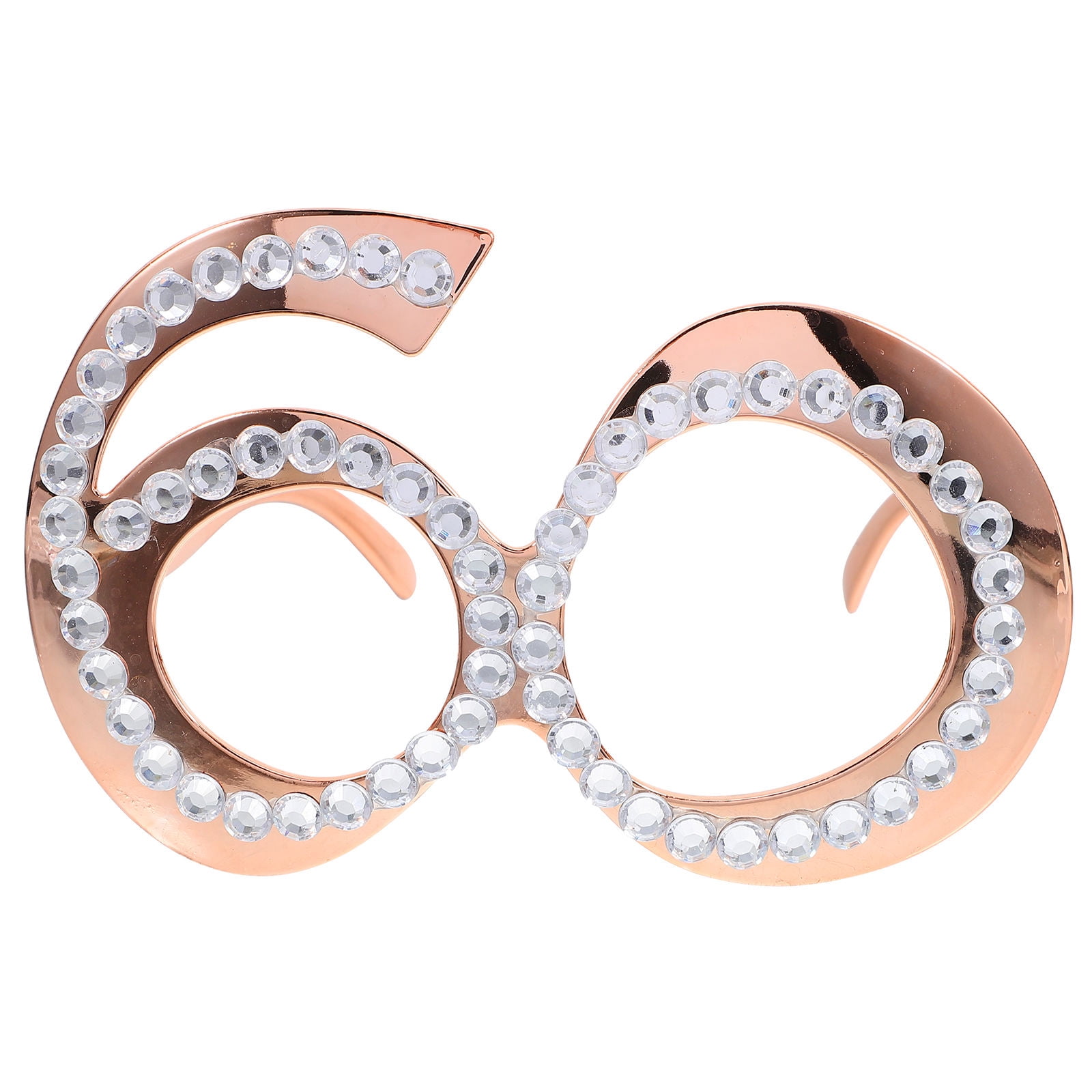 LOLIPPYY 1Pair Party Glasses Prop 60Th Birthday Number Eyeglass ...