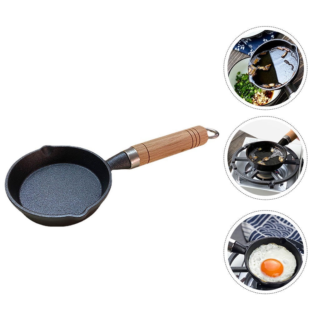 LOLIPPYY 1Pc Black Frying Pan Made of Quality Material for Uniform Heat ...