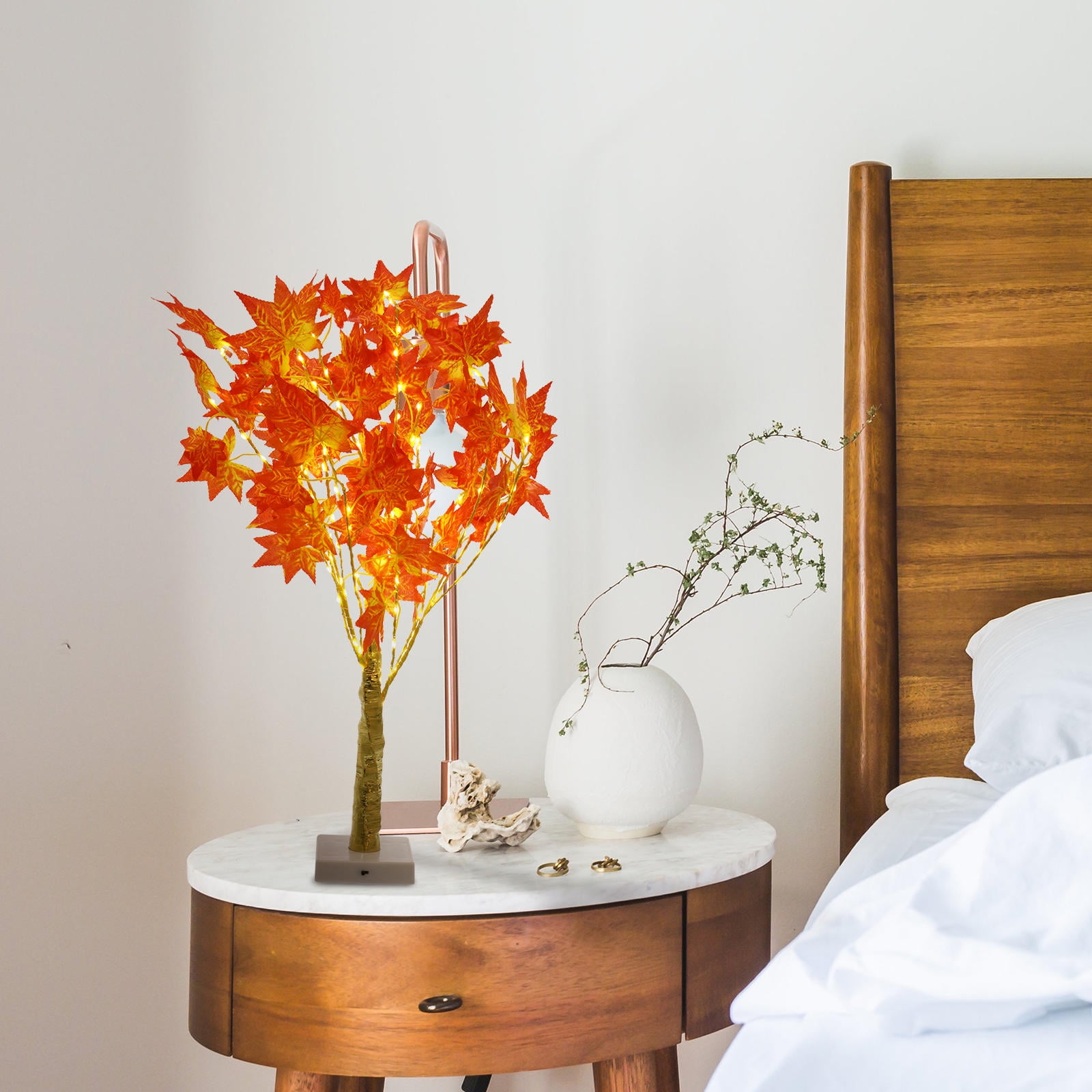 LOLIPPYY 1Pc Modern LED Maple Tree Shape Night Light Table Lamp with ...