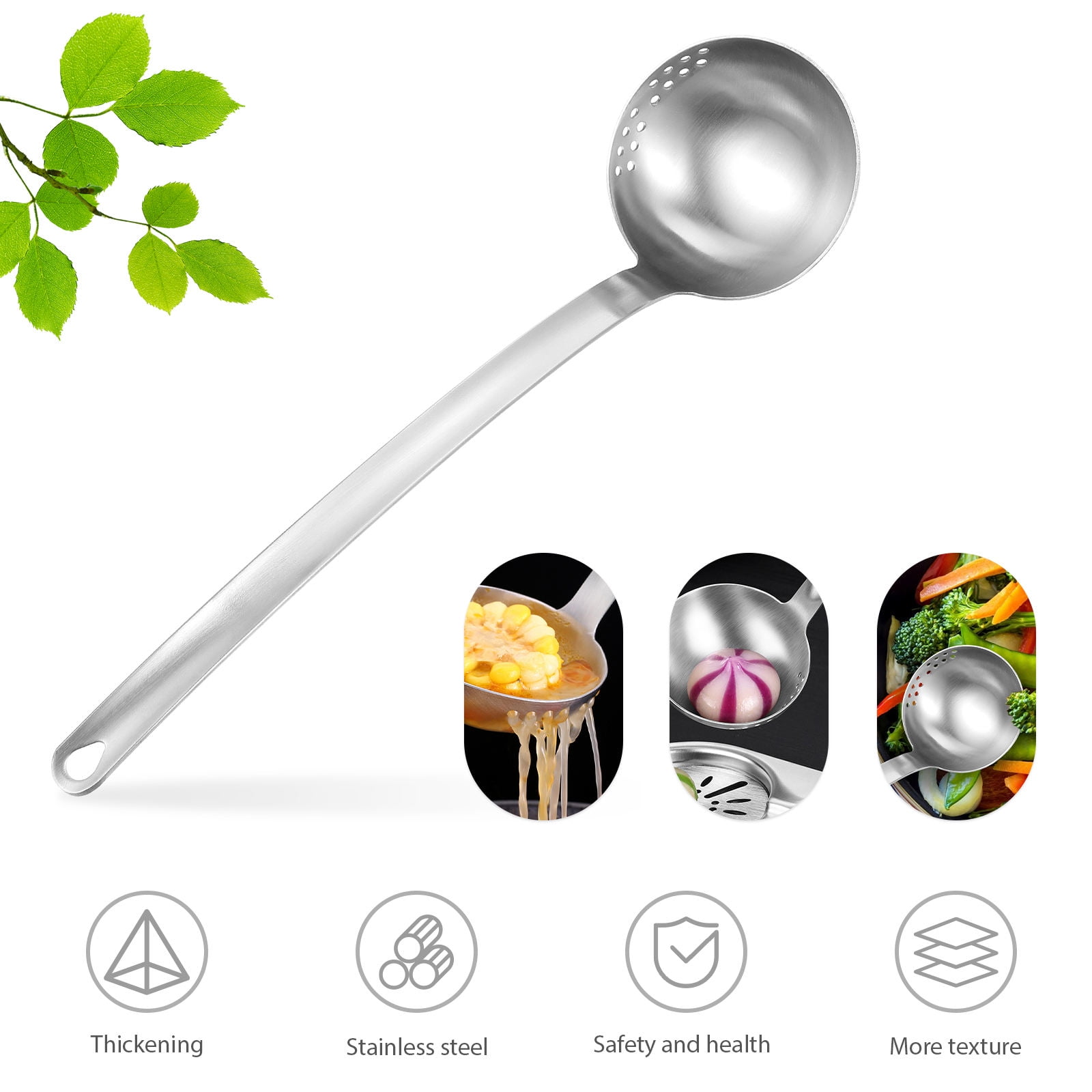 LOLIPPYY 1Pc Multi Functional Stainless Steel Ladle with Rounded Edges ...