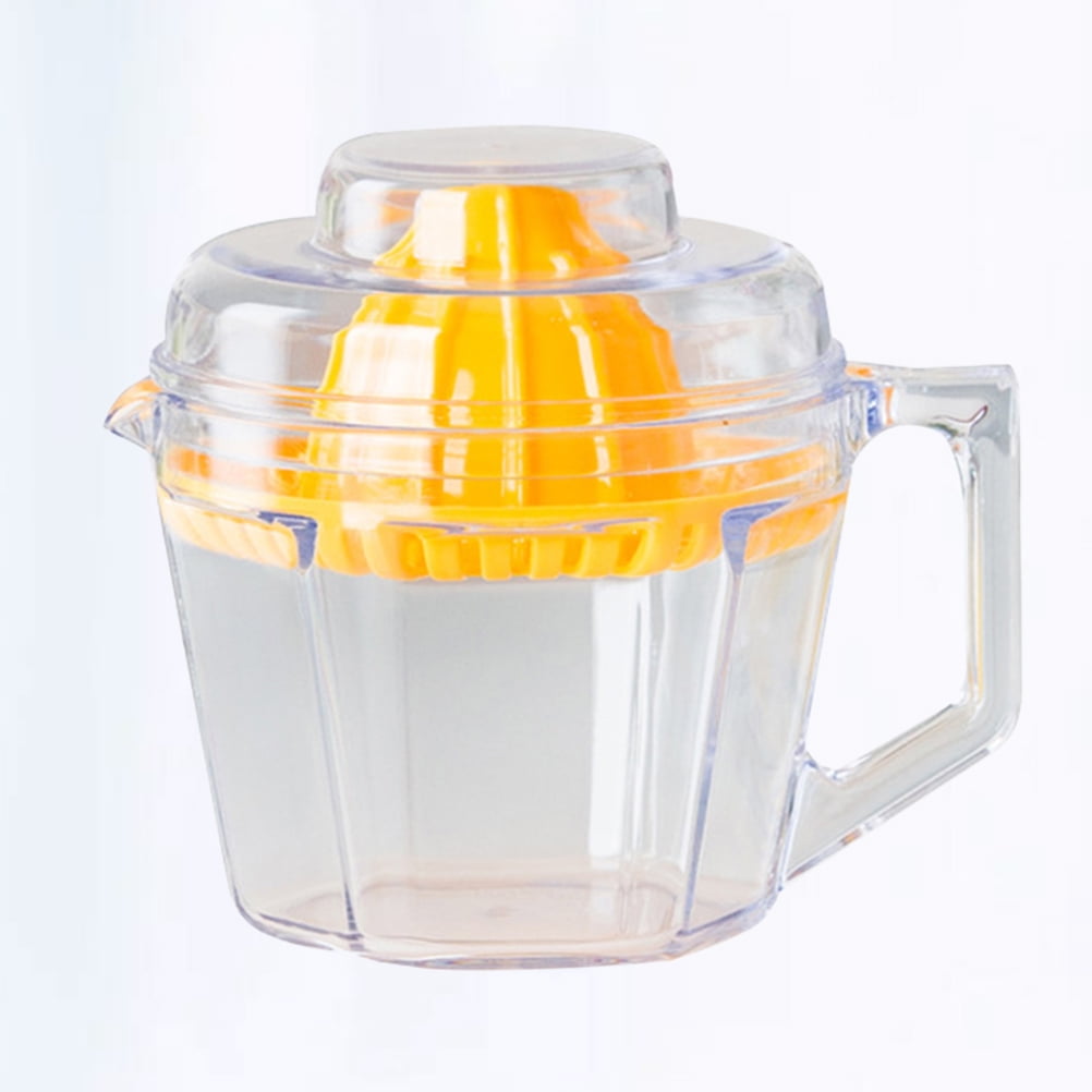 LOLIPPYY 1Pc Yellow Manual Hand Press Fruit Juicer Plastic Kitchen ...
