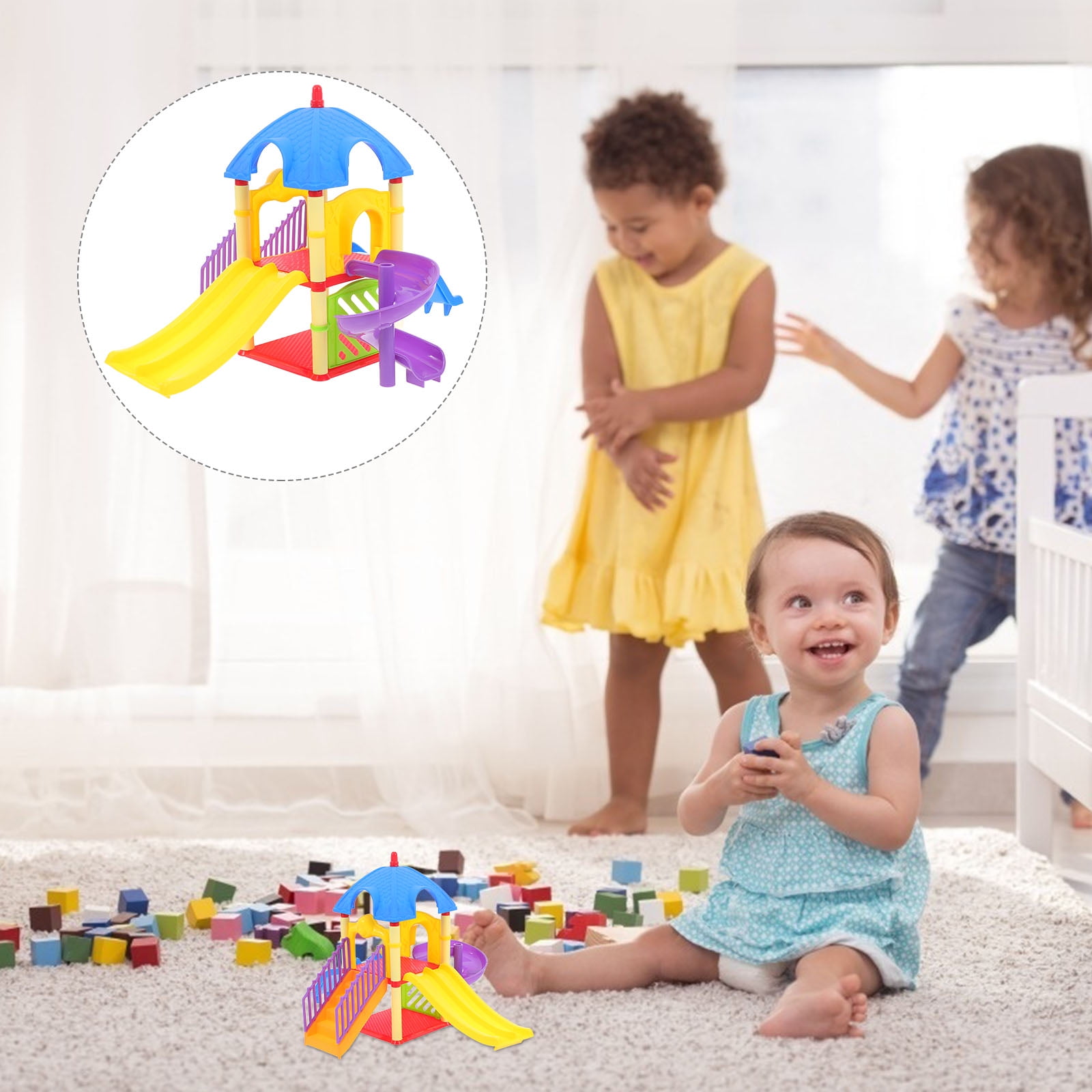 LOLIPPYY 1 Piece Children's Slide Model with Safe ABS Material and ...