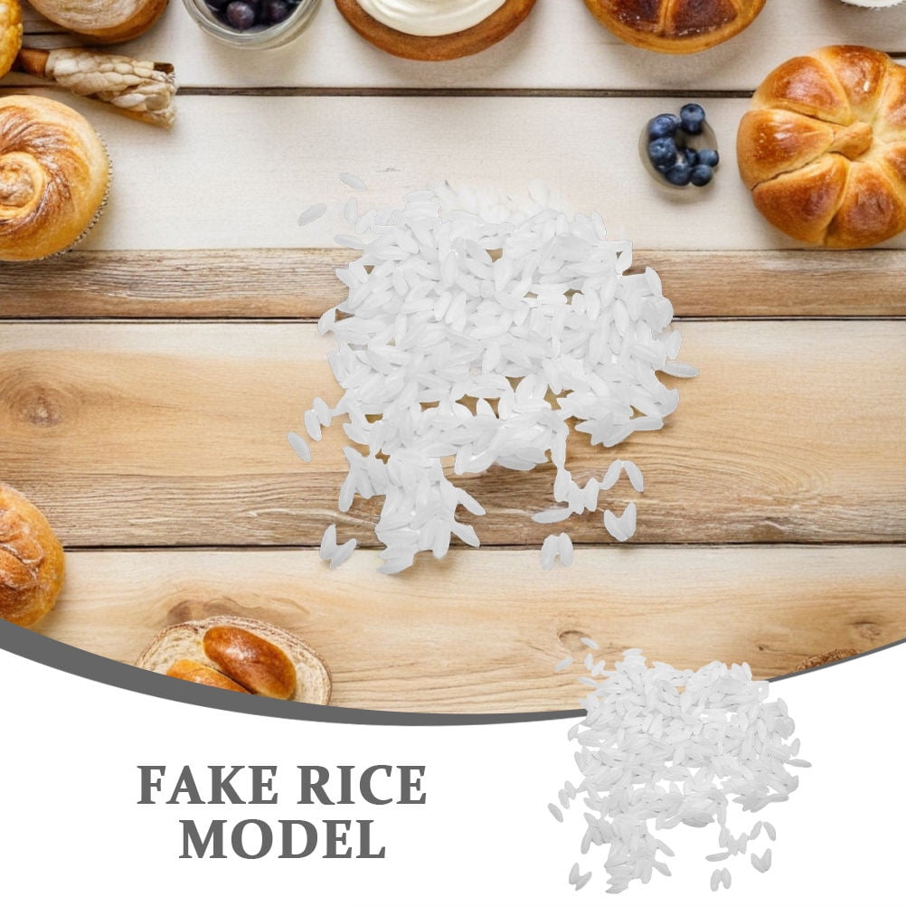 LOLIPPYY 1Pcs Fake Rice Food Prop Lifelike Rice Model Adornments for ...