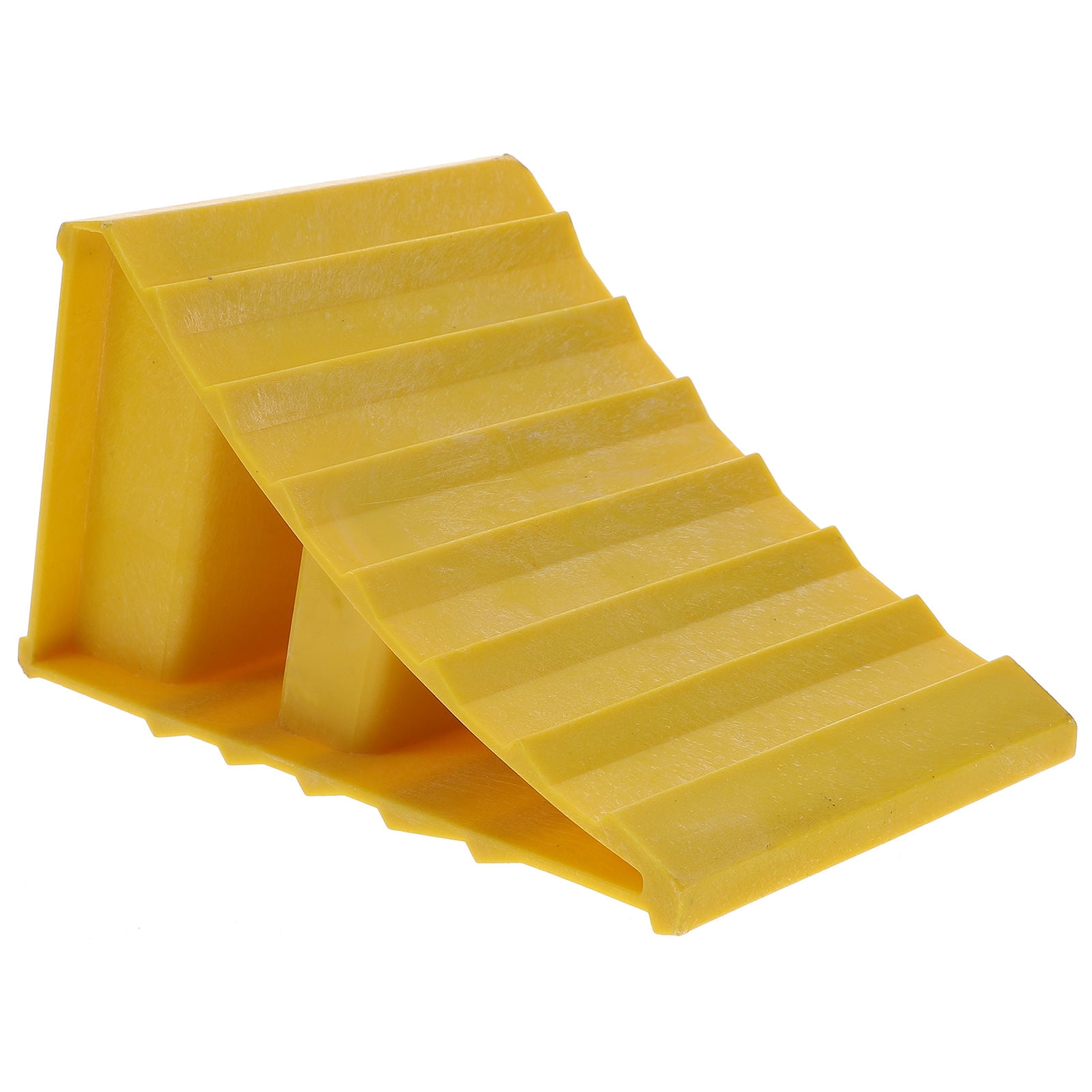 LOLIPPYY Heavy Duty Yellow Plastic Wheel Stop Chock for Vehicle ...