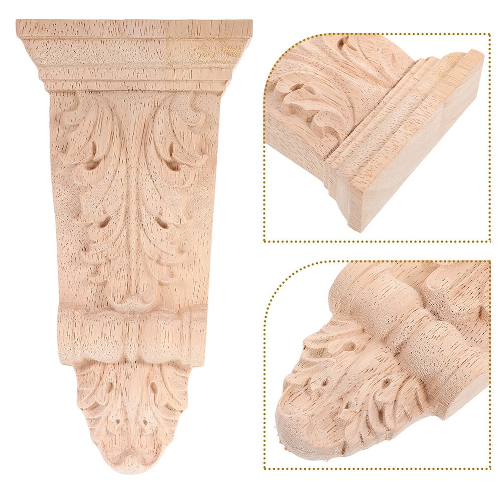 LOLIPPYY 1Piece Wood Carving Craft Khaki 8.3x3.9x1.2in Solid Craft ...