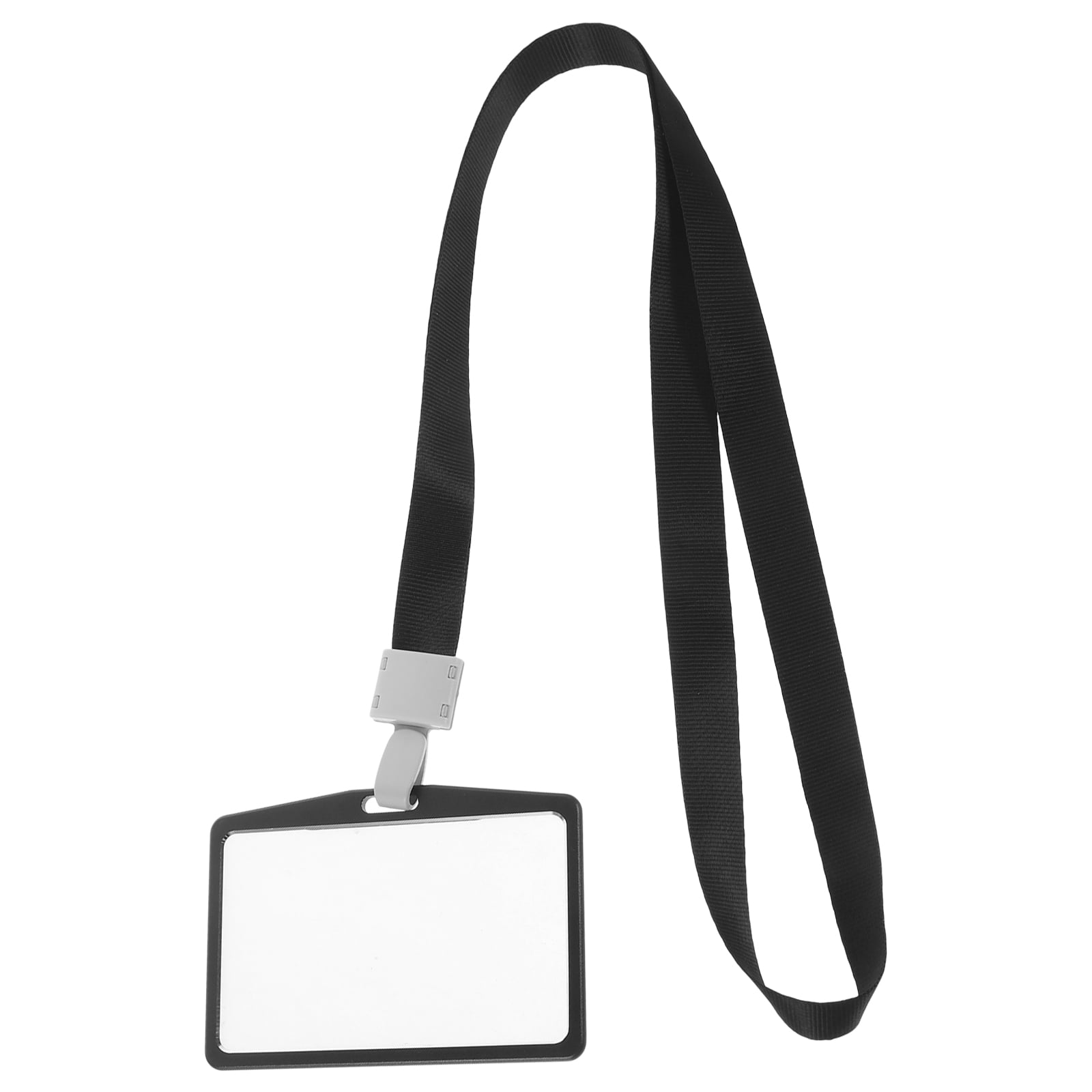 LOLIPPYY Aluminum Card Holder Set with Detachable Polyester Lanyard for ...