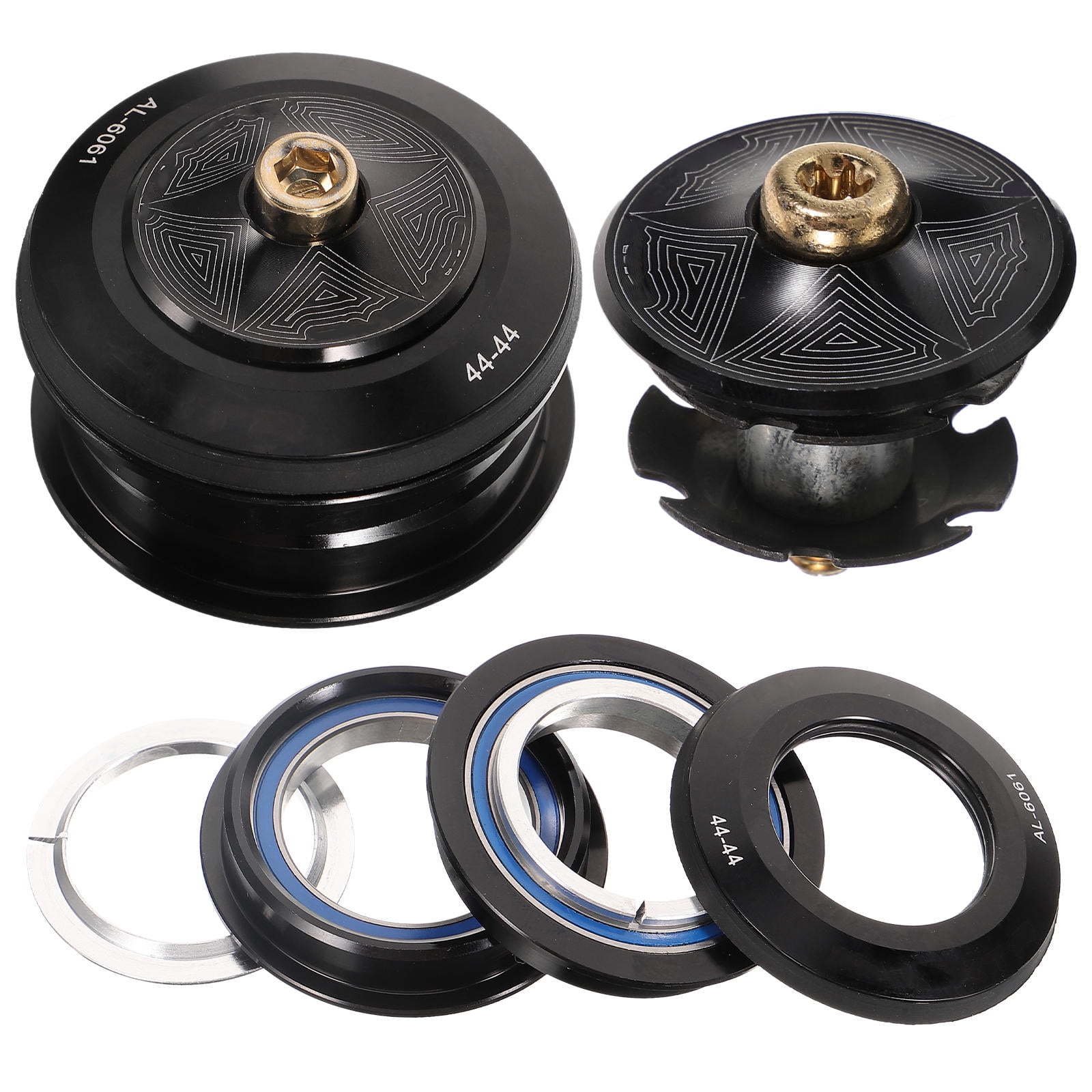 LOLIPPYY 1Set Bike Stem Headset Tapered Stack Metal Bearing Replacement ...