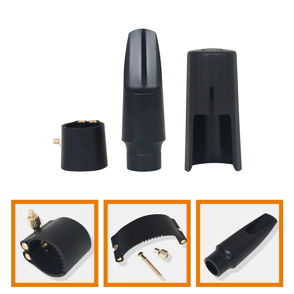 LOLIPPYY 1Set Black Alto Saxophone Kit with High Strength Sax Ligature ...