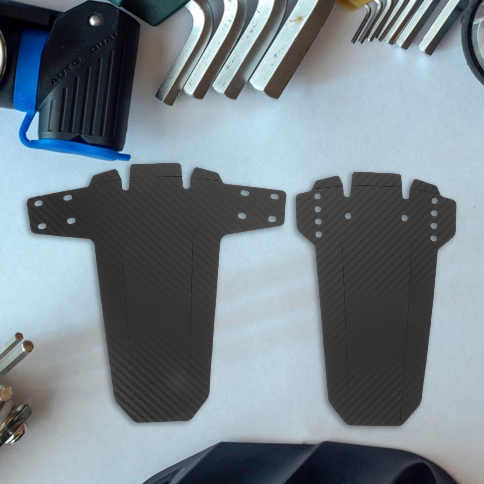 LOLIPPYY 1Set Carbon Fiber Texture Rear Mud Guard for Road Bike and ...