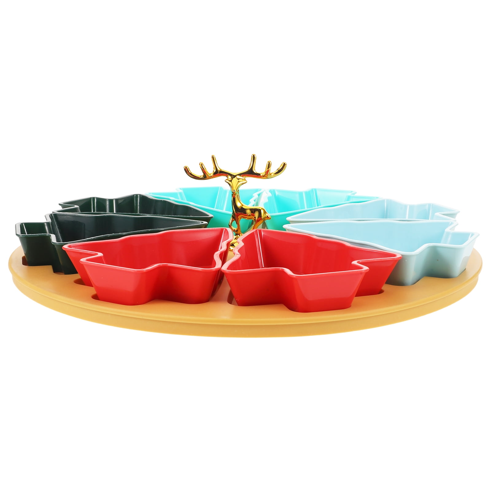 LOLIPPYY 1Set Christmas Candy Platter Tree Shaped Tray with ...