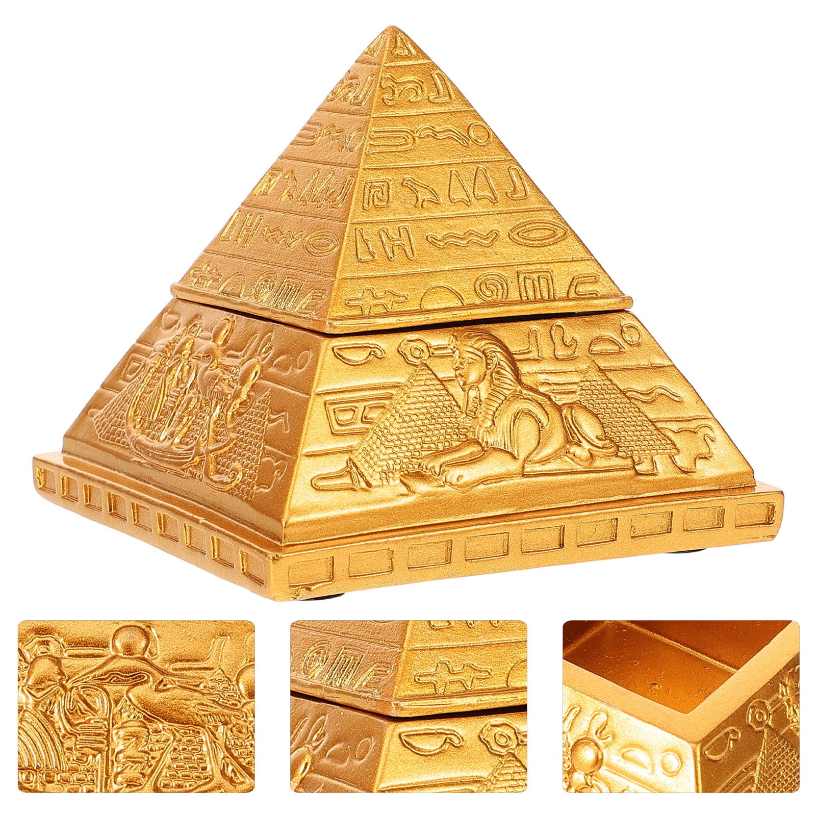 LOLIPPYY Creative Pyramid Craft Set in Golden Color, Ideal for ...