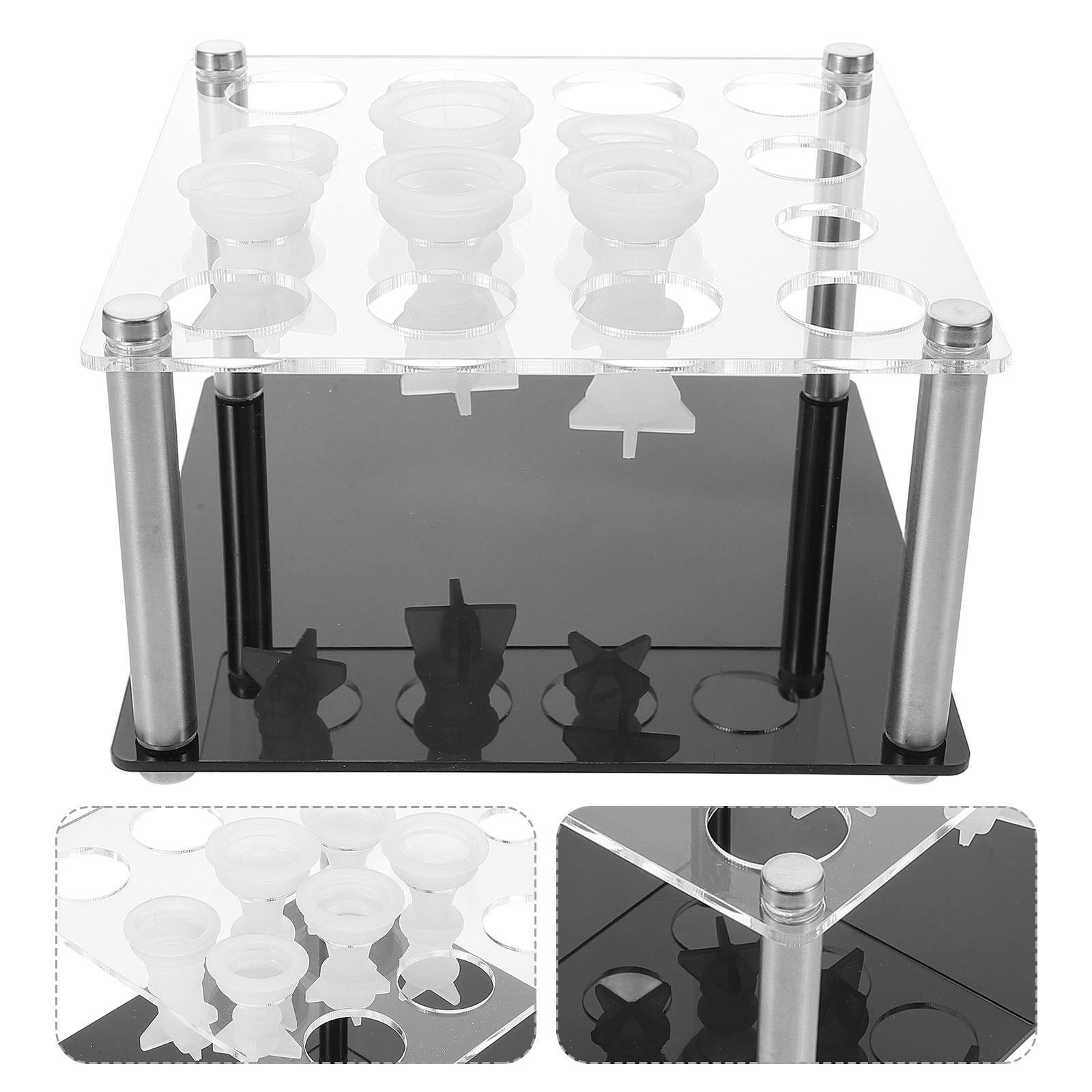 LOLIPPYY 1Set DIY Friendly Chess Piece Mold Stand Acrylic Holder with ...