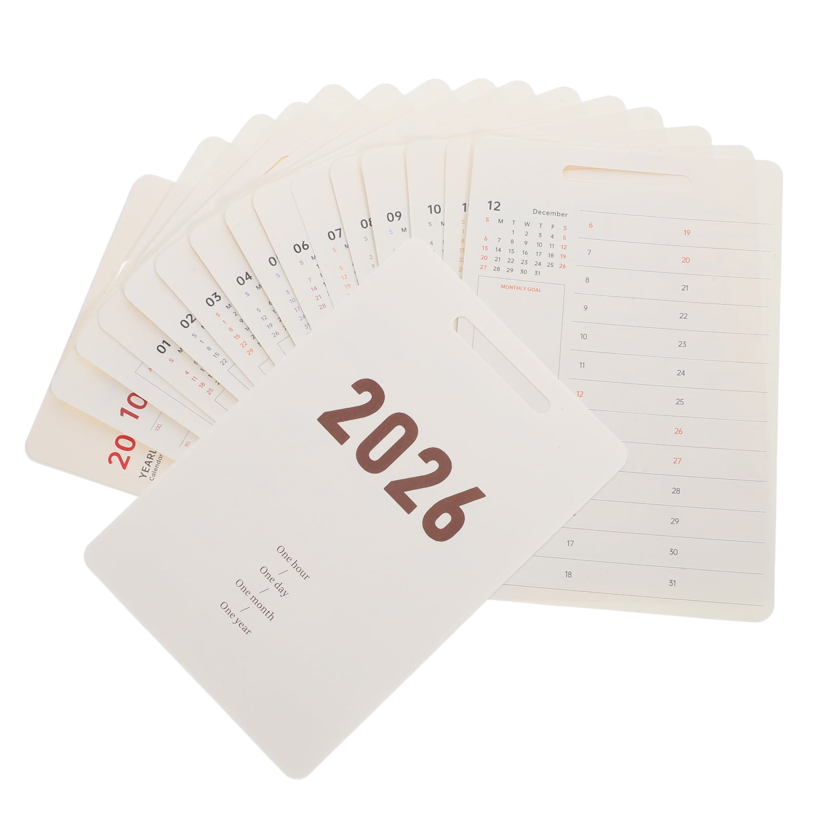 LOLIPPYY 1Set Desktop Organizer with Year Round Calendar and Premium ...