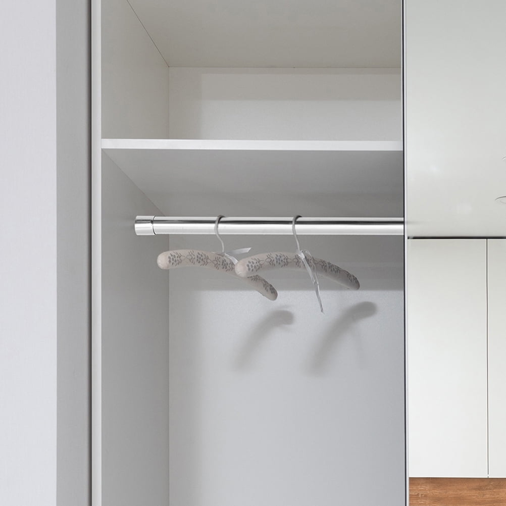 LOLIPPYY 1Set Extendable Clothes Rail Stainless Steel Retractable ...