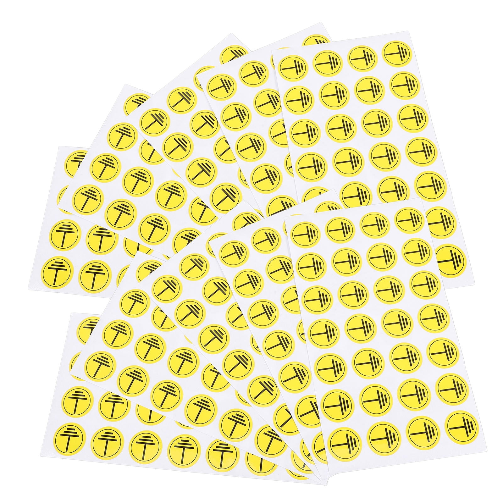 LOLIPPYY 1Set Grounding Warning Decals Yellow Paper Safety Stickers for ...
