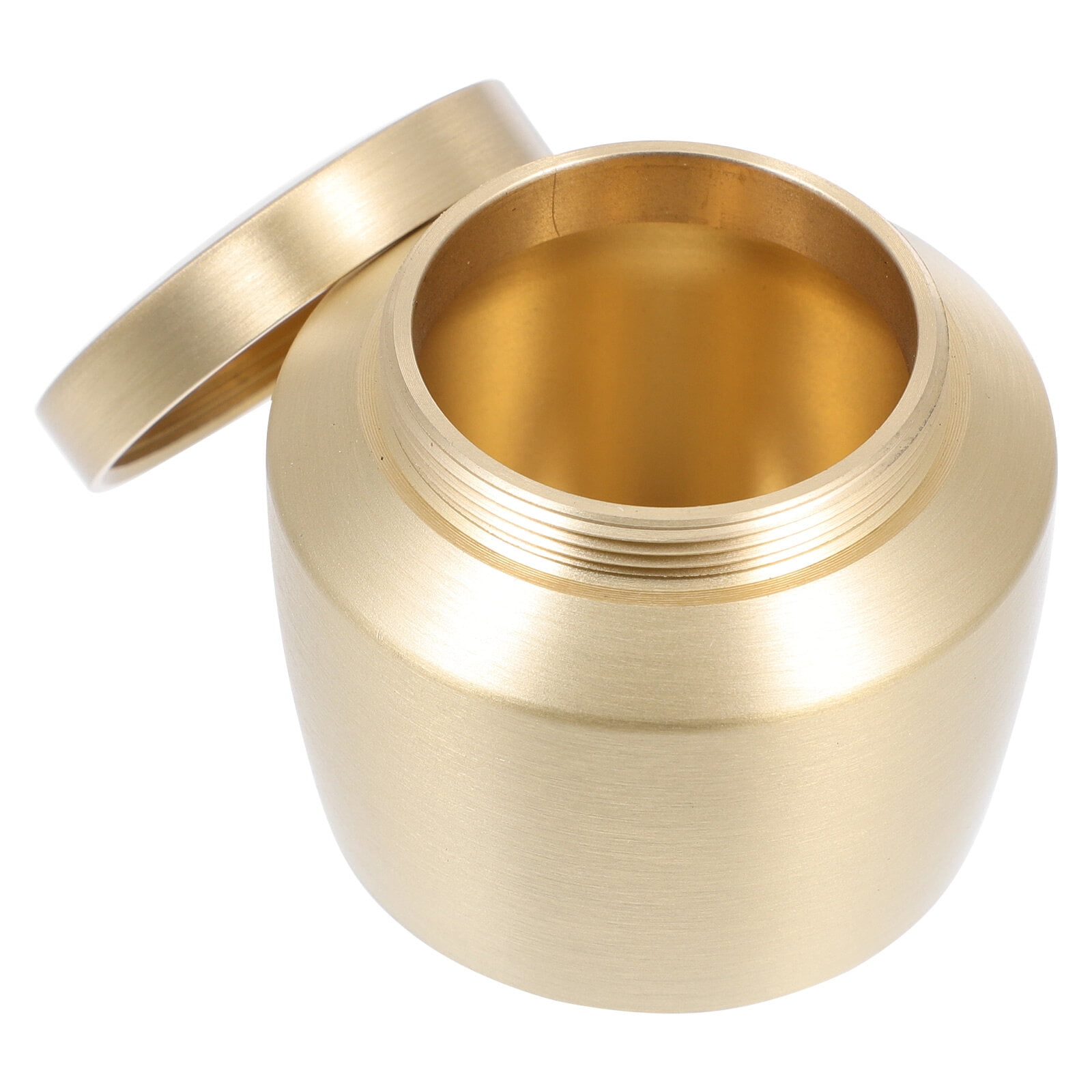 LOLIPPYY 1Set Mini Tea Leaf Container Sealing Copper Jars 4.5X4.5X4In ...