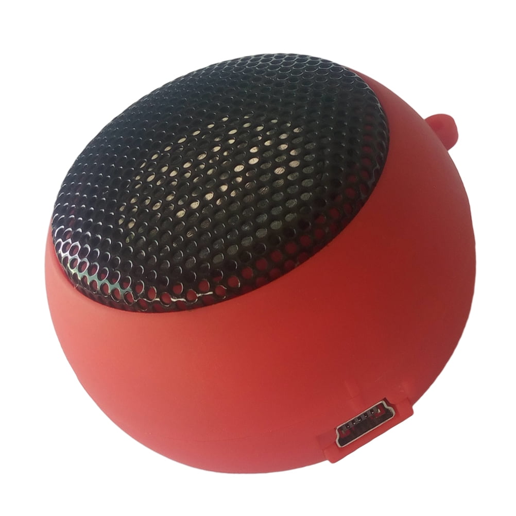 LOLIPPYY Red Desk Speakers for PC, 1 Set with USB Rechargeable Battery ...