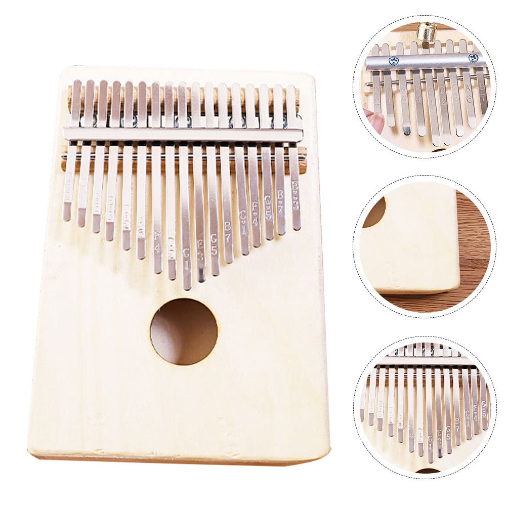 LOLIPPYY 1Set Thumb Piano DIY Material Wooden Kalimba Set Assorted ...