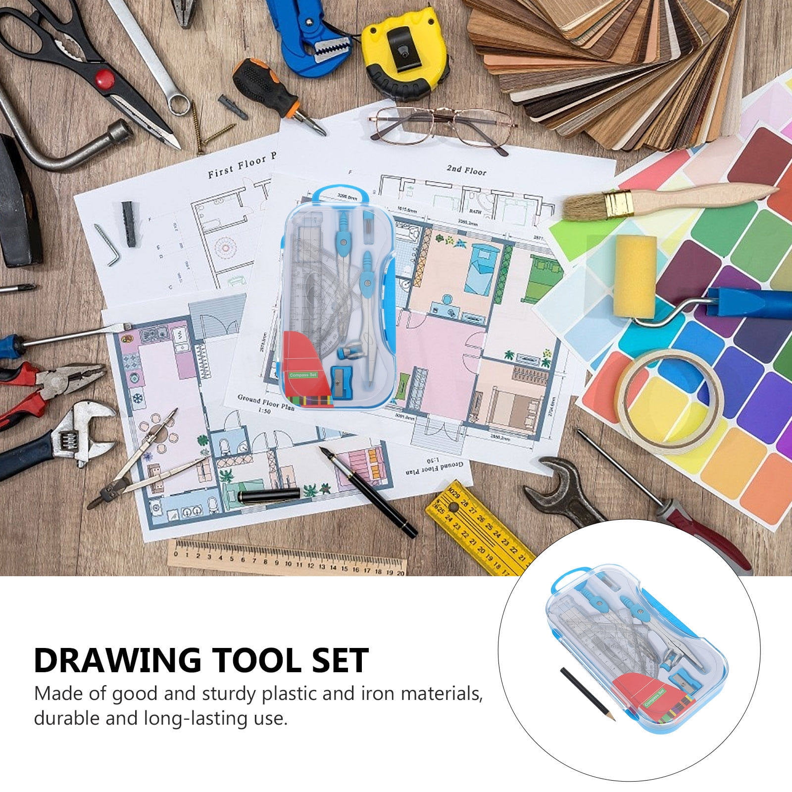 LOLIPPYY 1set Engineering Drawing Kit Versatile Math Tool For Students ...