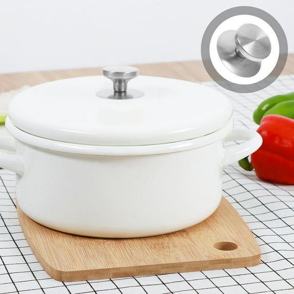 LOLIPPYY 2 Pcs Pot Gripper Handle Stainless Steel Kitchen Use Heat ...