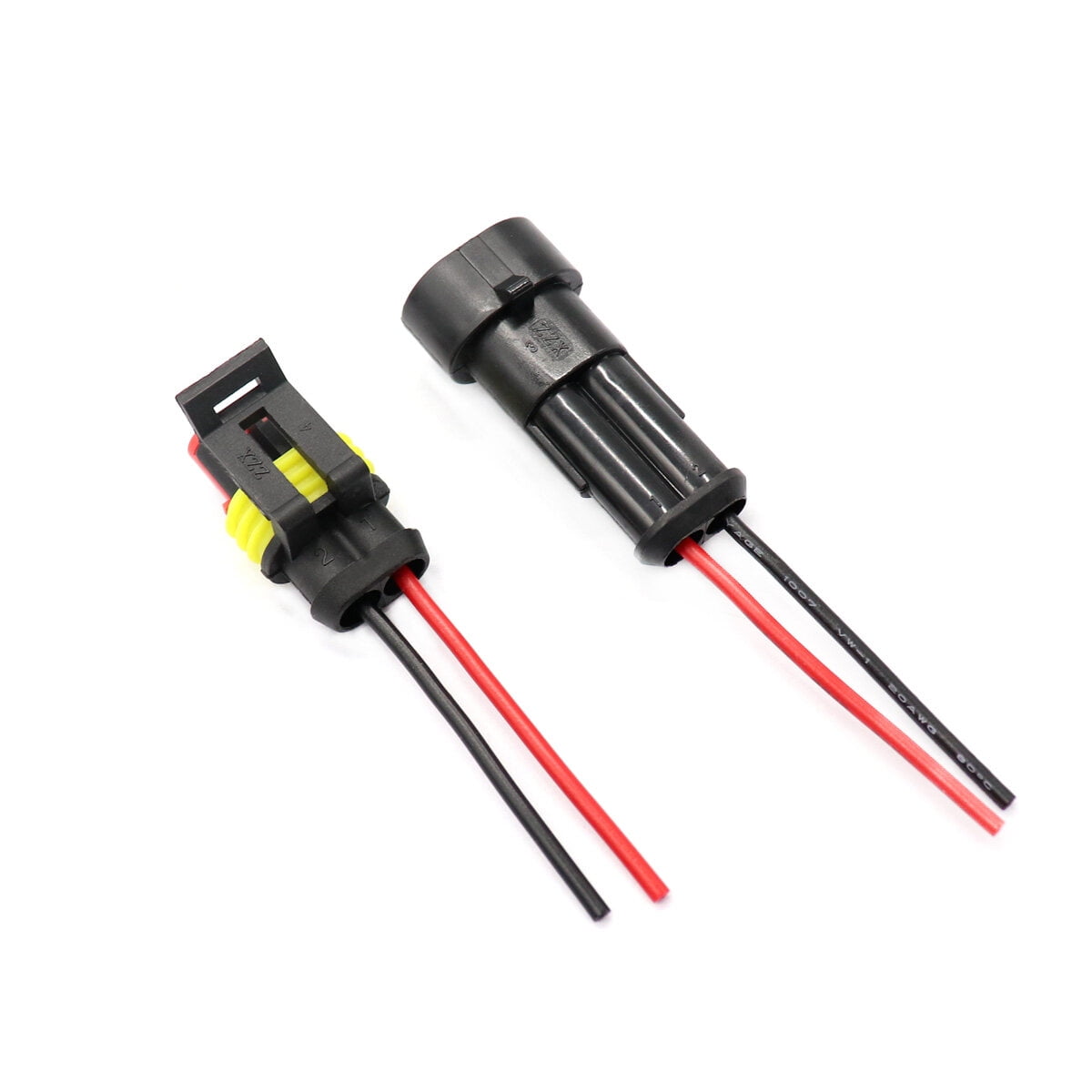 LOLIPPYY 2-Pin Electrical Wire Terminal Connectors 5 Pairs IP67 ...