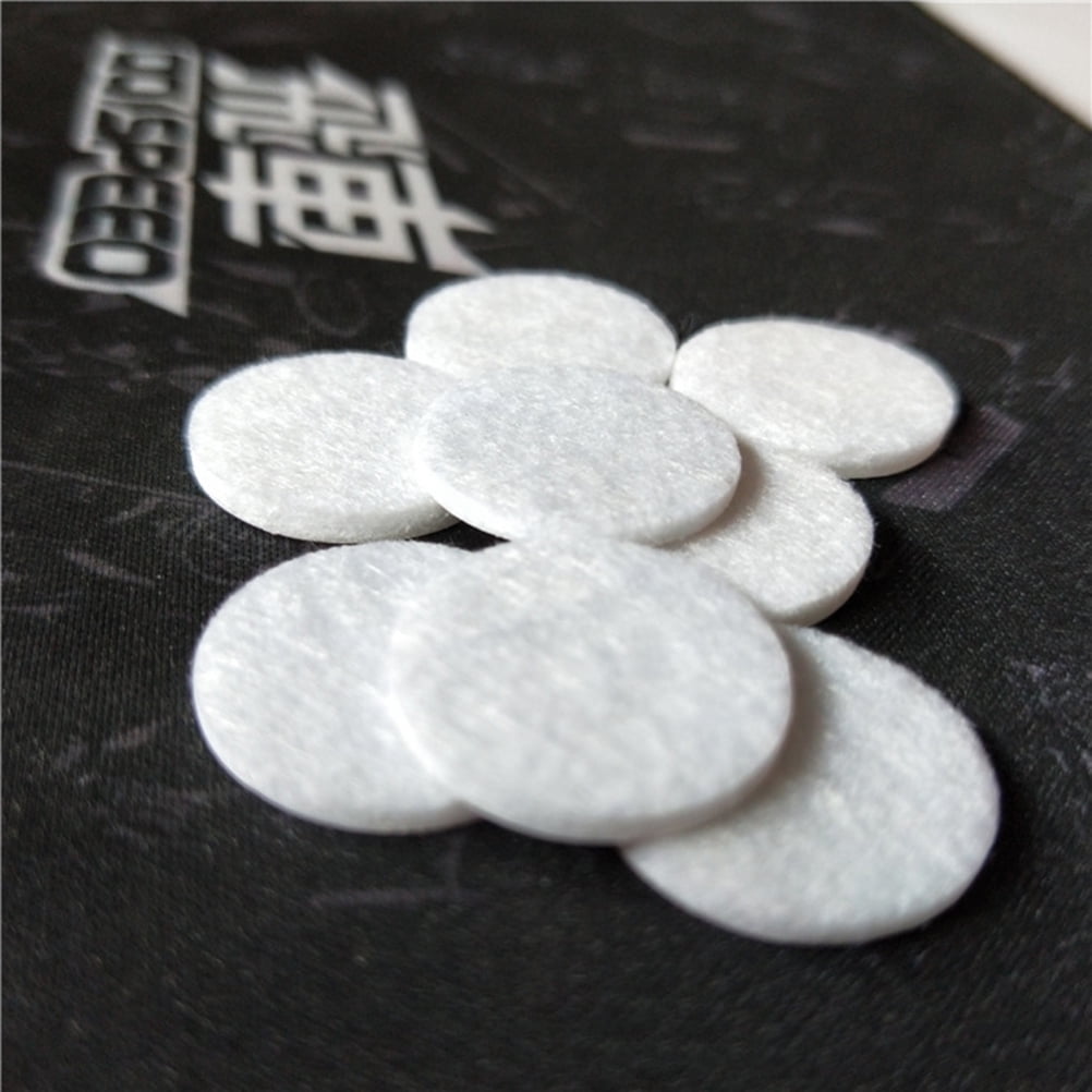 LOLIPPYY 200Pcs Round White Polyester Felt Pads for Furniture Scratch ...