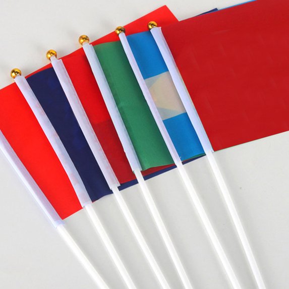 LOLIPPYY 200pcs Portable Handheld Flag Pole Replacement Sticks Flag ...