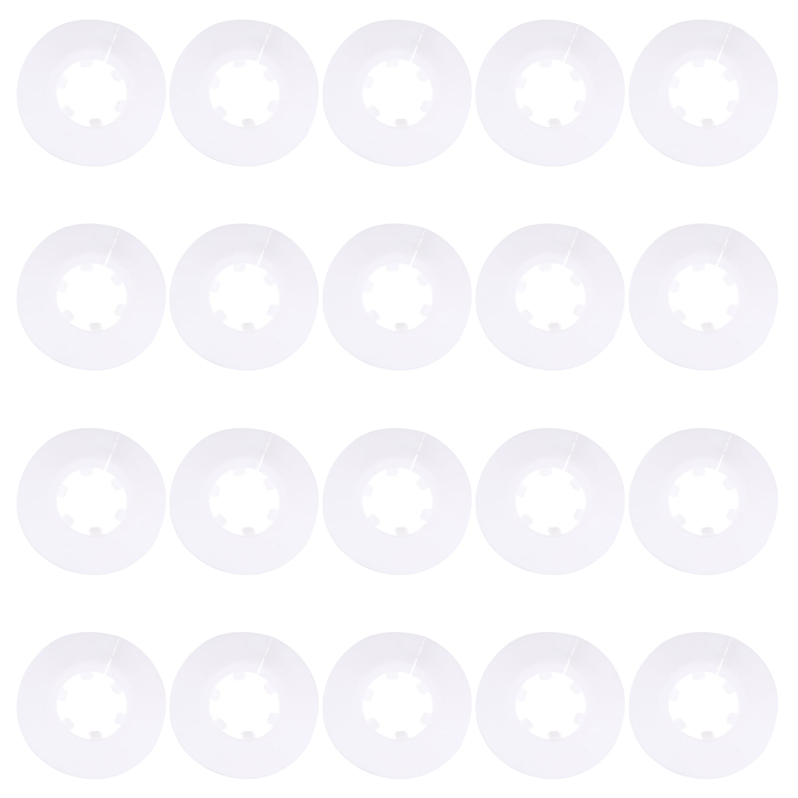 LOLIPPYY 20Pcs Adjustable Pipe Decorative Cover in White PP Plastic for ...