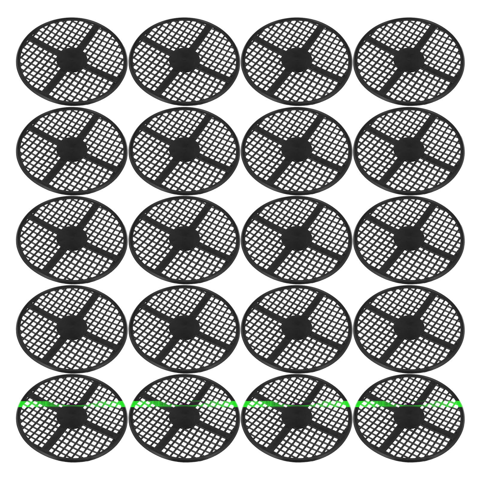 LOLIPPYY 20Pcs Black Flowerpot Bottom Mesh Pads for Garden Pots with ...