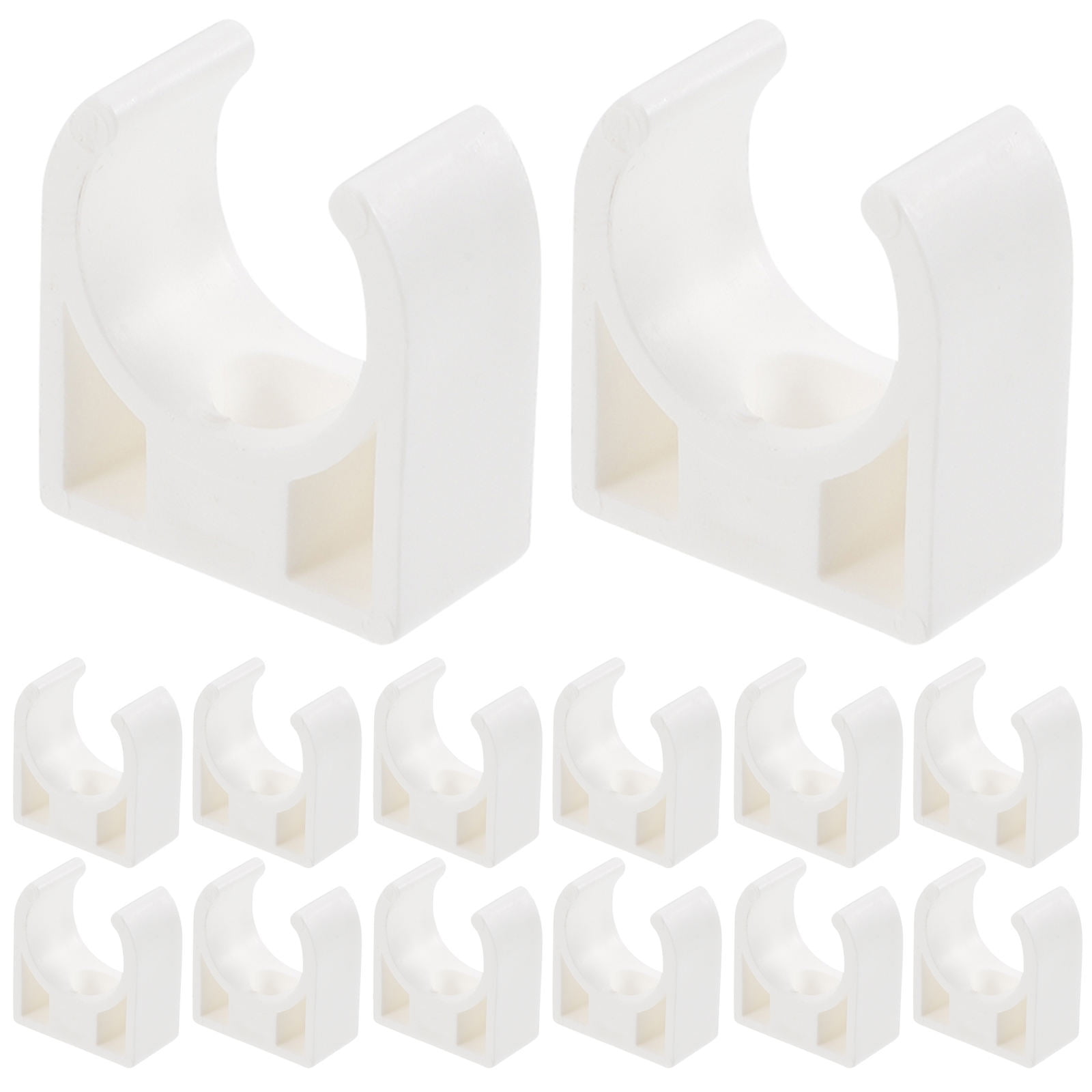 LOLIPPYY 20Pcs Dc Motor Brackets Plastic Clamps White U Shape Design ...