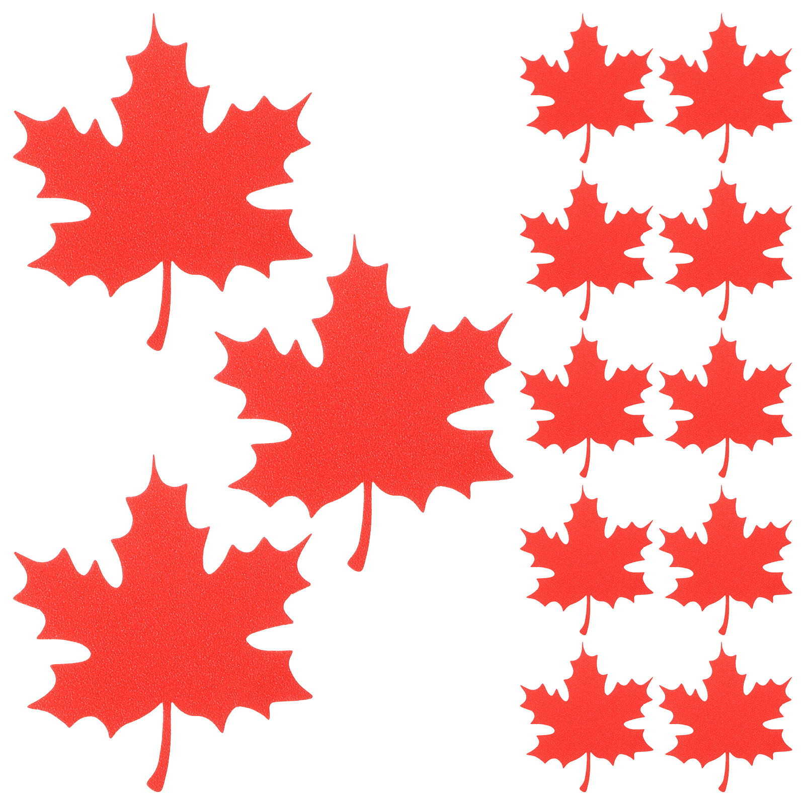 LOLIPPYY 20 Pieces Red Glitter Maple Leaf Paper Cutouts for Autumn ...