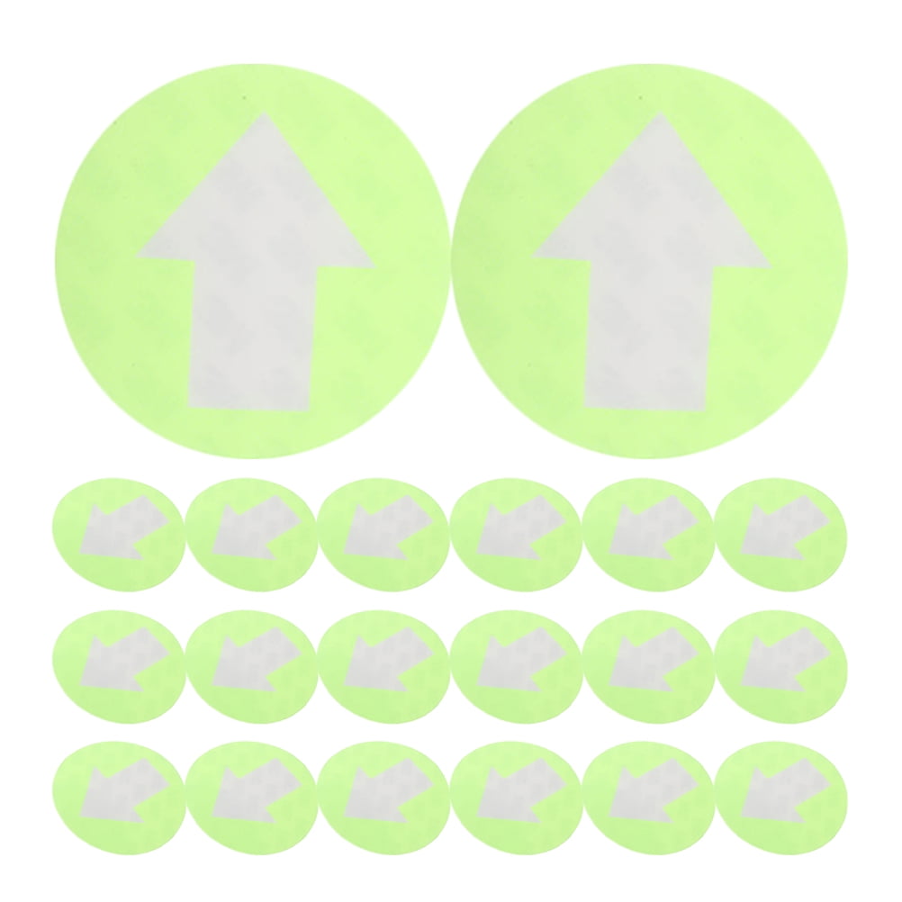 LOLIPPYY 20Pcs Large Green Reflective Directional Arrow Signs PVC ...