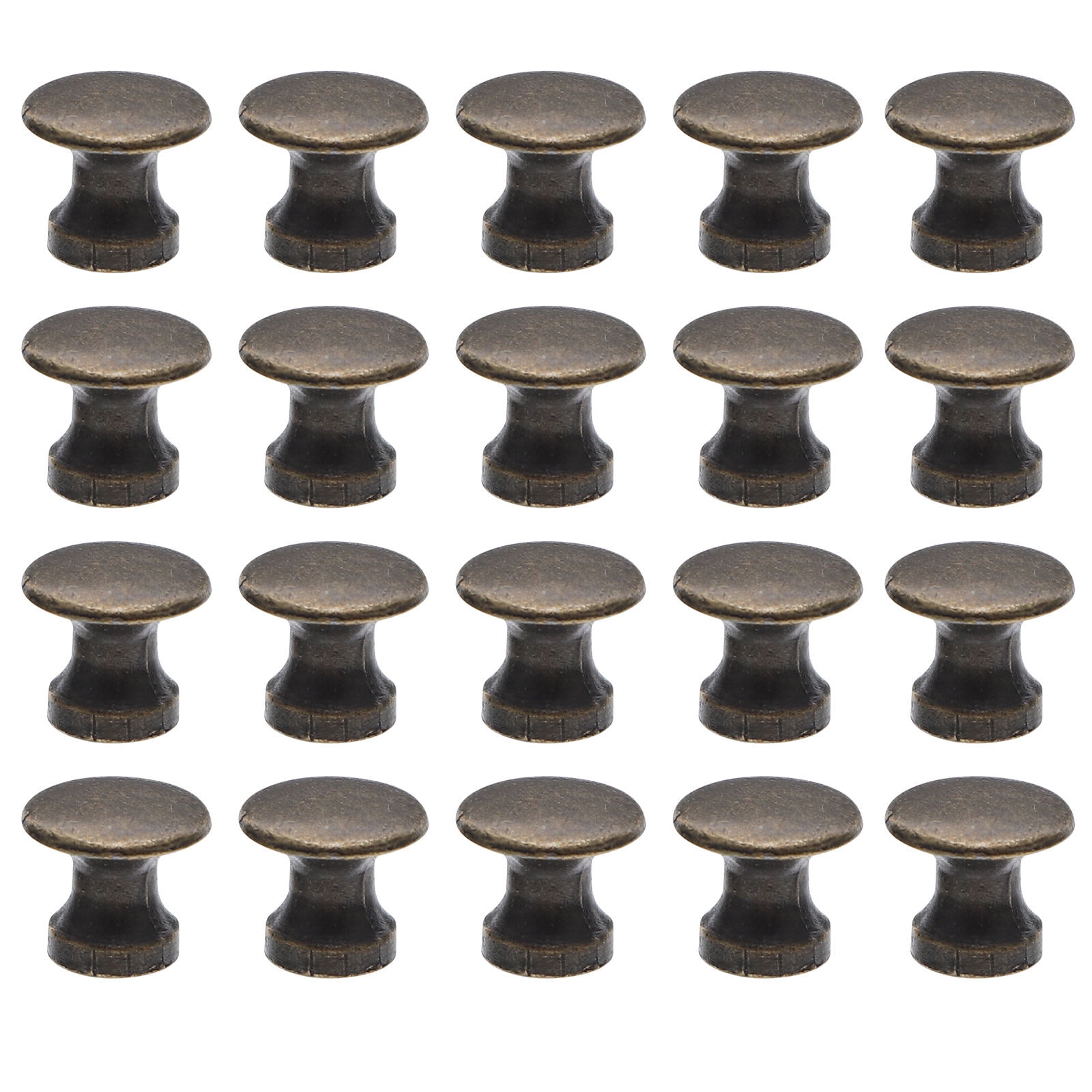 LOLIPPYY 20Pcs Metal Pull Handles Light Brown Vintage Drawer Knobs for ...