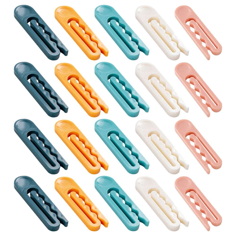 LOLIPPYY 20Pcs Multi Function Plastic Clothes Clips for Fixing Clothes ...