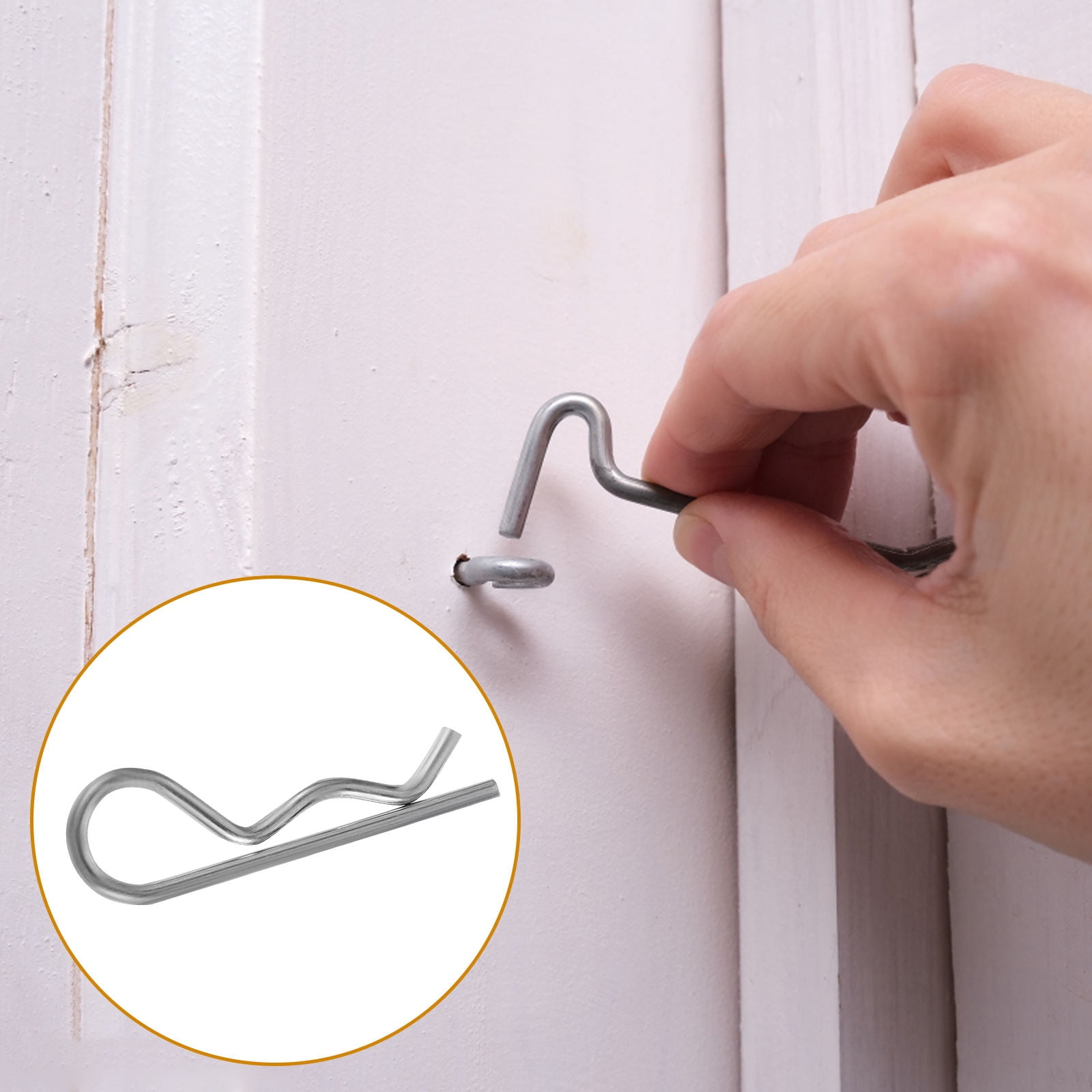 LOLIPPYY 20Pcs Plated Retaining Wire Cotter Pins with Easy Install Open ...