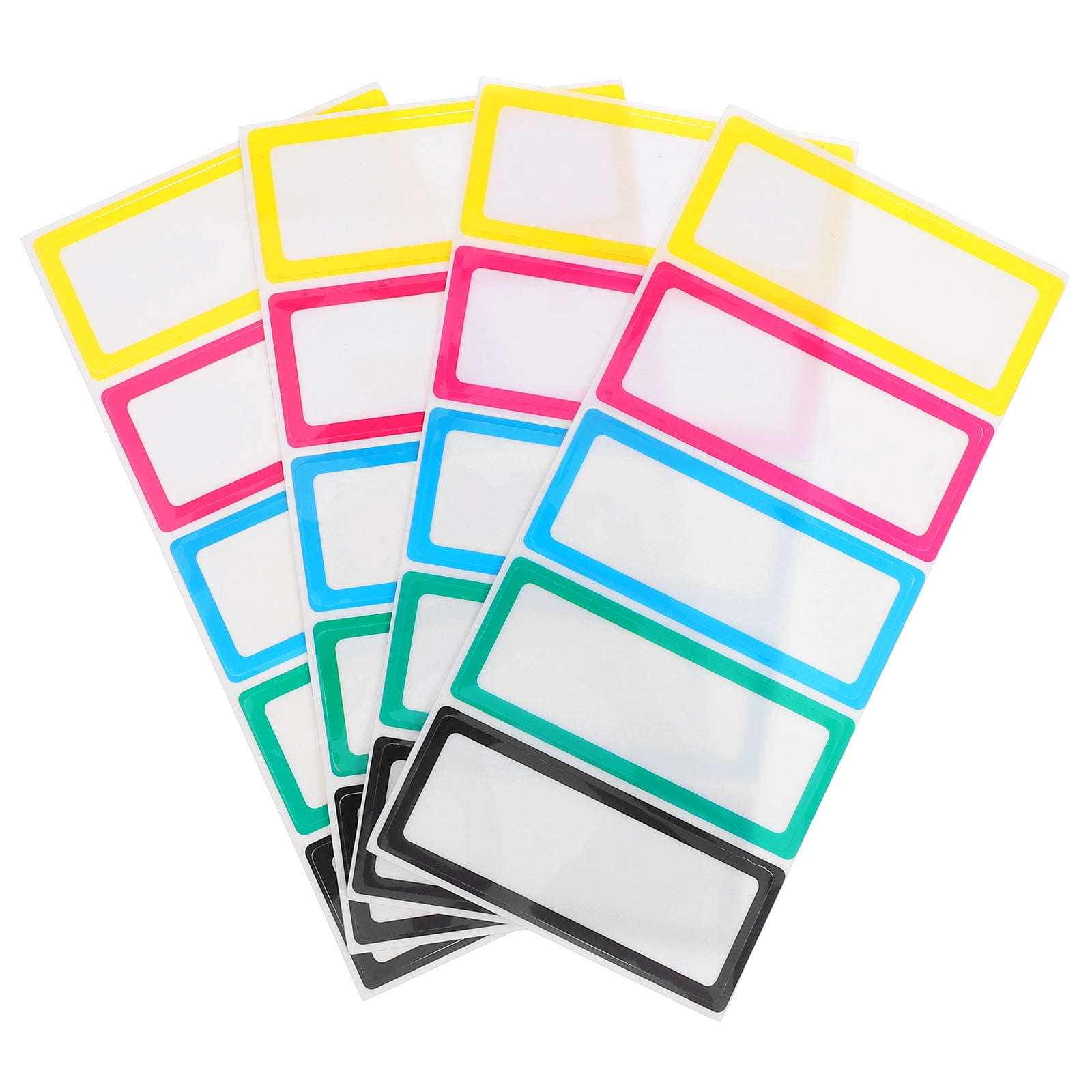 LOLIPPYY 20Pcs Removable Dry Erase Labels Reusable Sticky Name Tags for ...